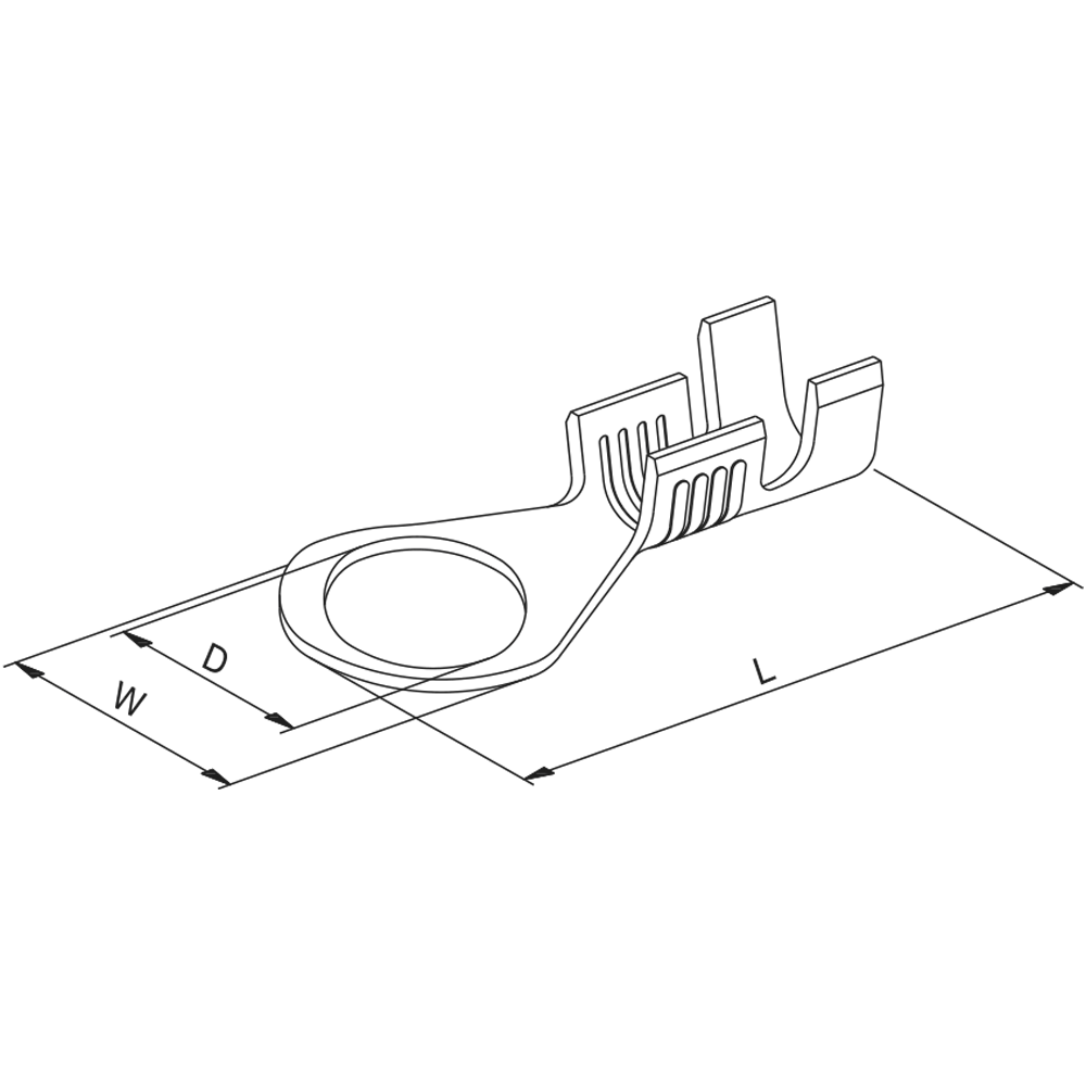 MESA Terminal Soket, Konnektör | TŞ 2416-2.5 NO Ø6.2 KABLO UC