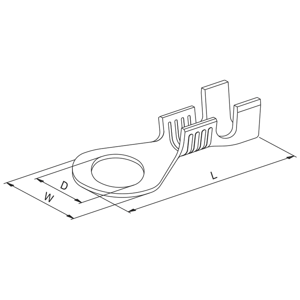 MESA Terminal Soket, Konnektör | TŞ 2425-4 NO Ø6.2 KABLO UC