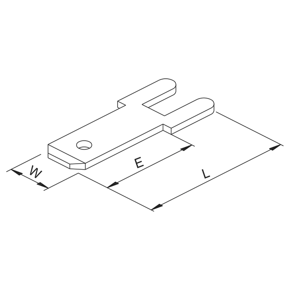 MESA Terminal Soket, Konnektör | TE 2386-4.8 KART TİPİ U.A. TERMİNAL